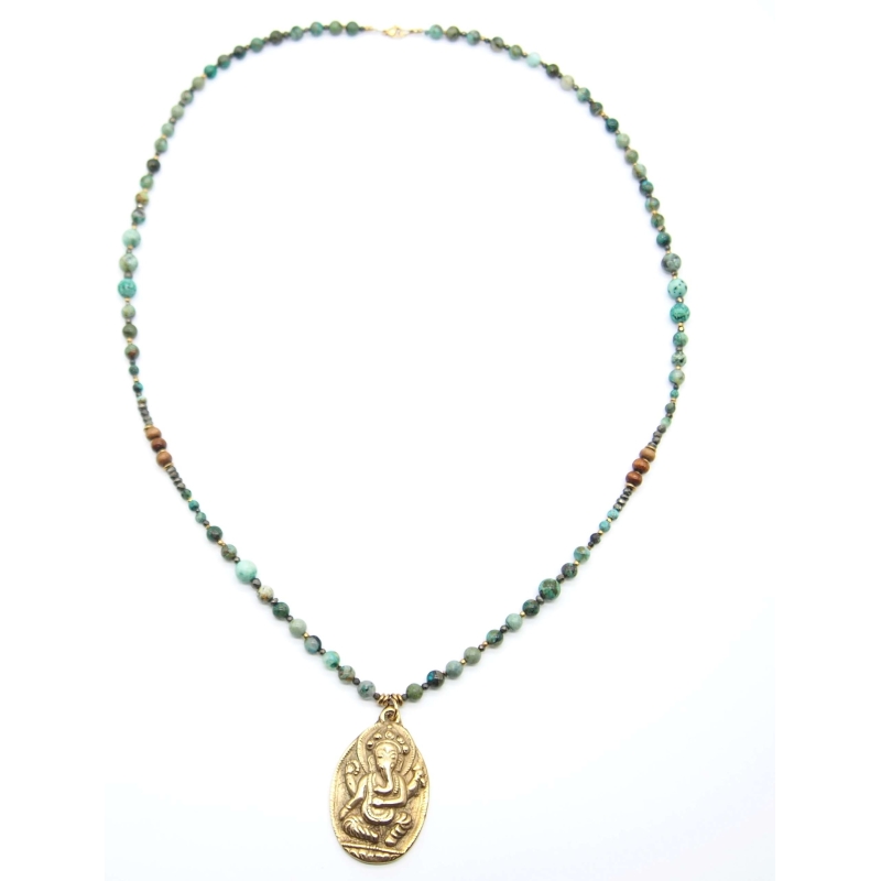 magnifique collier Boho artisanal indou